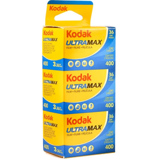 Kodak Ultramax 400, 3 Rolls Pack, 35mm, 36 exp. – Popho Camera Co.